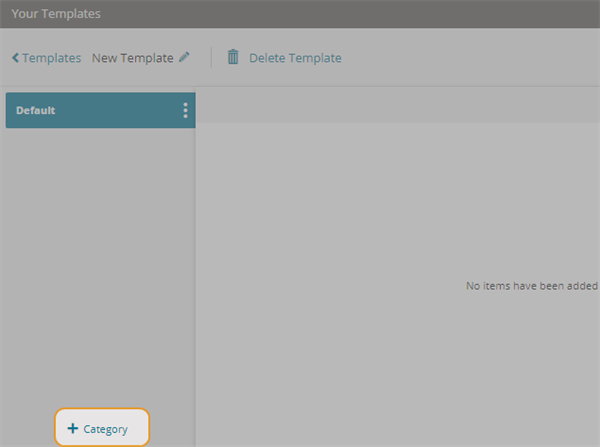 Create New Templates from Settings