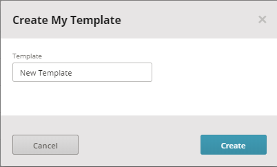Create New Templates from Settings